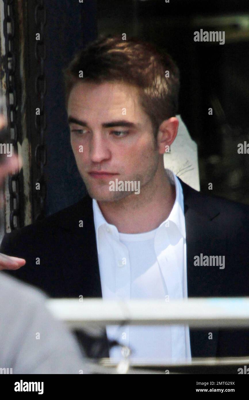 British actor Robert Pattinson was spotted on set location in Los ...