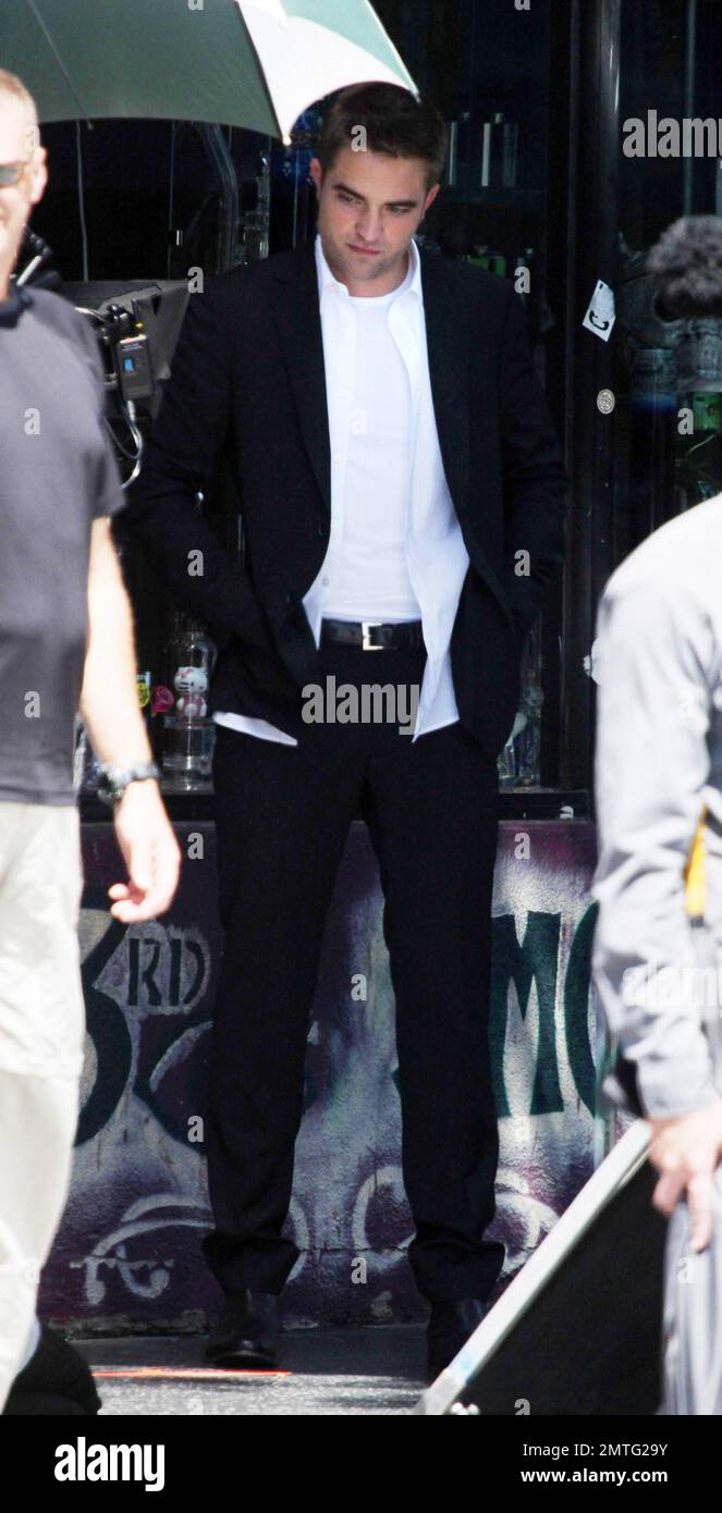British actor Robert Pattinson was spotted on set location in Los ...