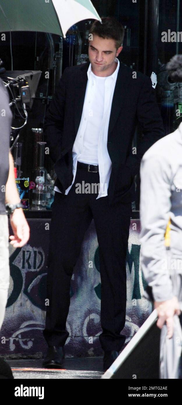 British actor Robert Pattinson was spotted on set location in Los ...