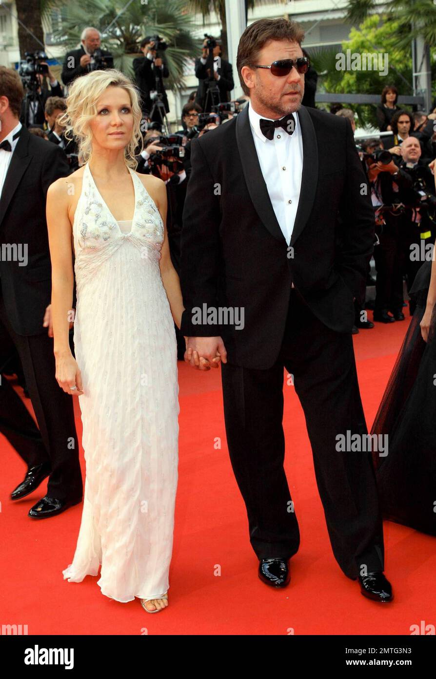 Danielle Spencer and Russell Crowe at the opening night premiere of ...