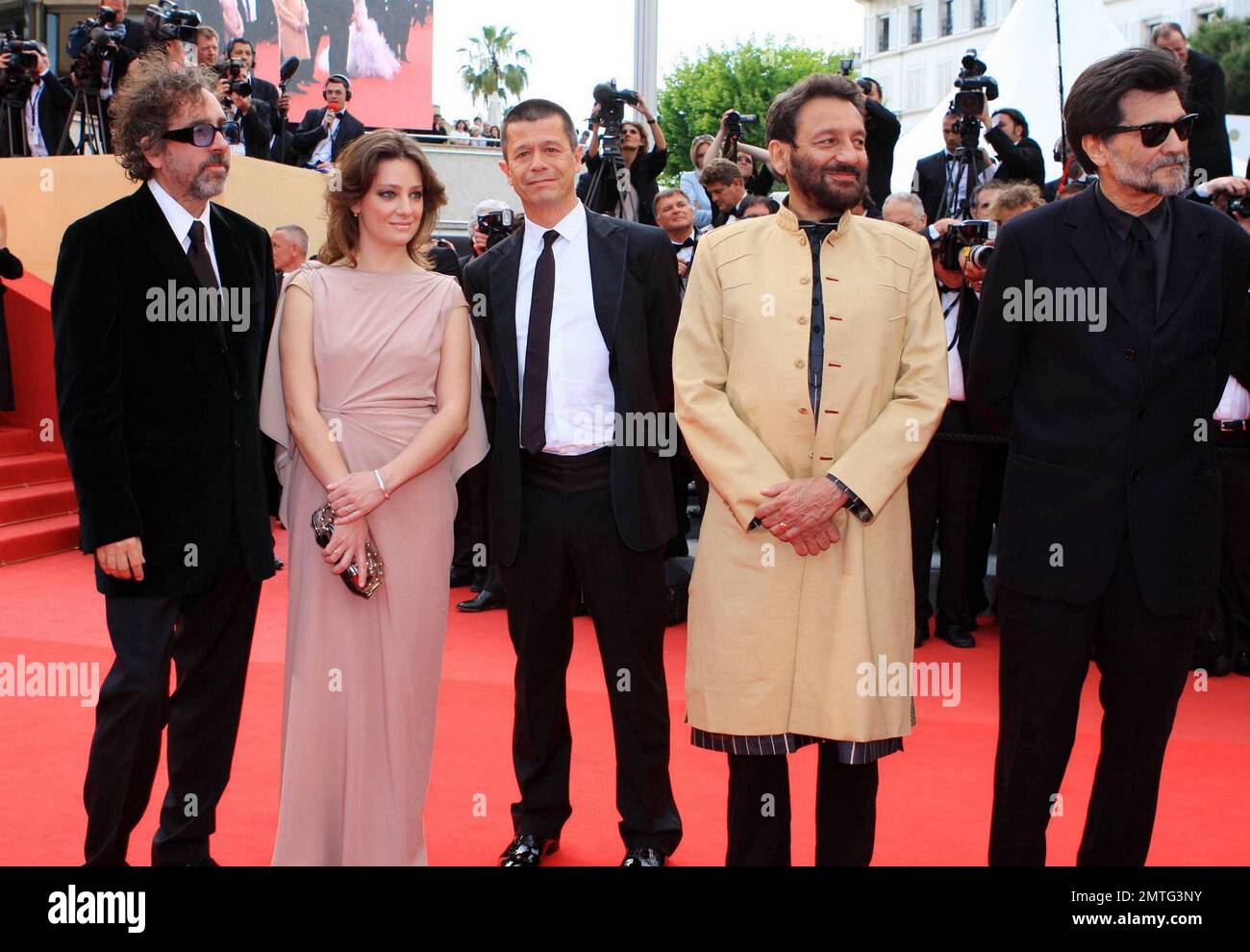 Tim Burton and part of the jury at the opening night premiere of "Robin ...