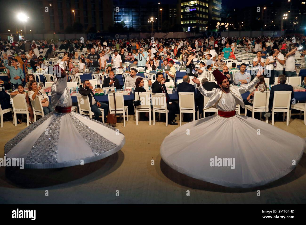 Lebanese Mallawi-dancing group perform their traditional dance, in ...