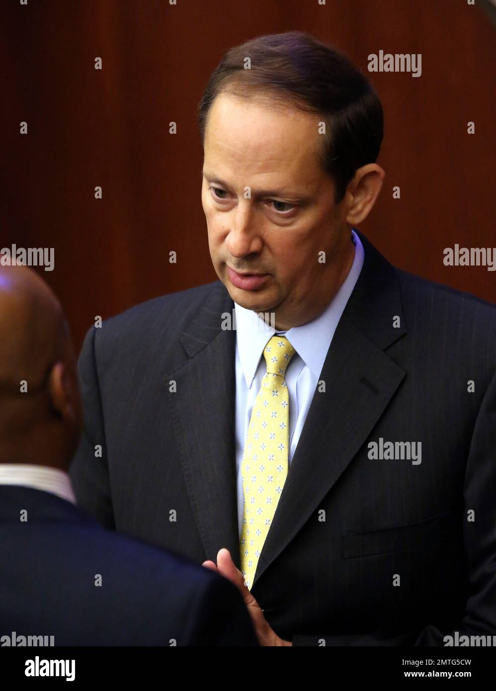 Senate president Joe Negron, R-Stuart, confers with minority leader Sen ...