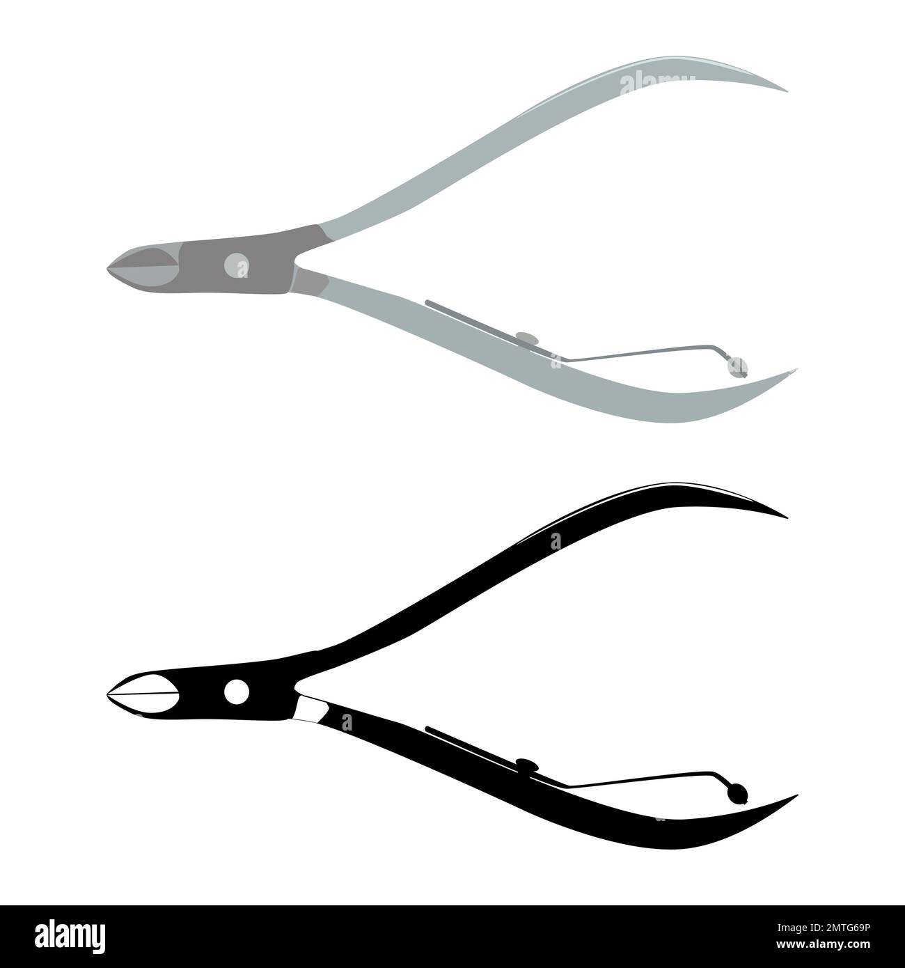 Nail cuticle nipper tool Stock Vector Images - Alamy
