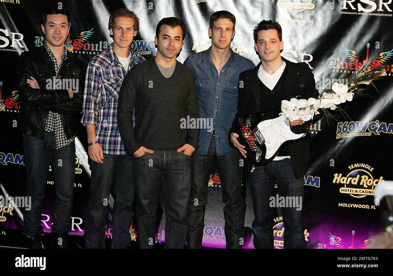 The band OAR appears on the red carpet prior to the start of the "Rock ...