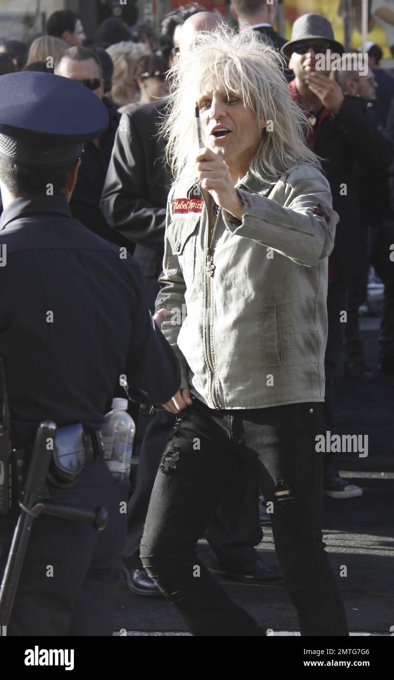 C.C. DeVille of 'Poison' arrives at the premiere of "Rock of Ages" at ...