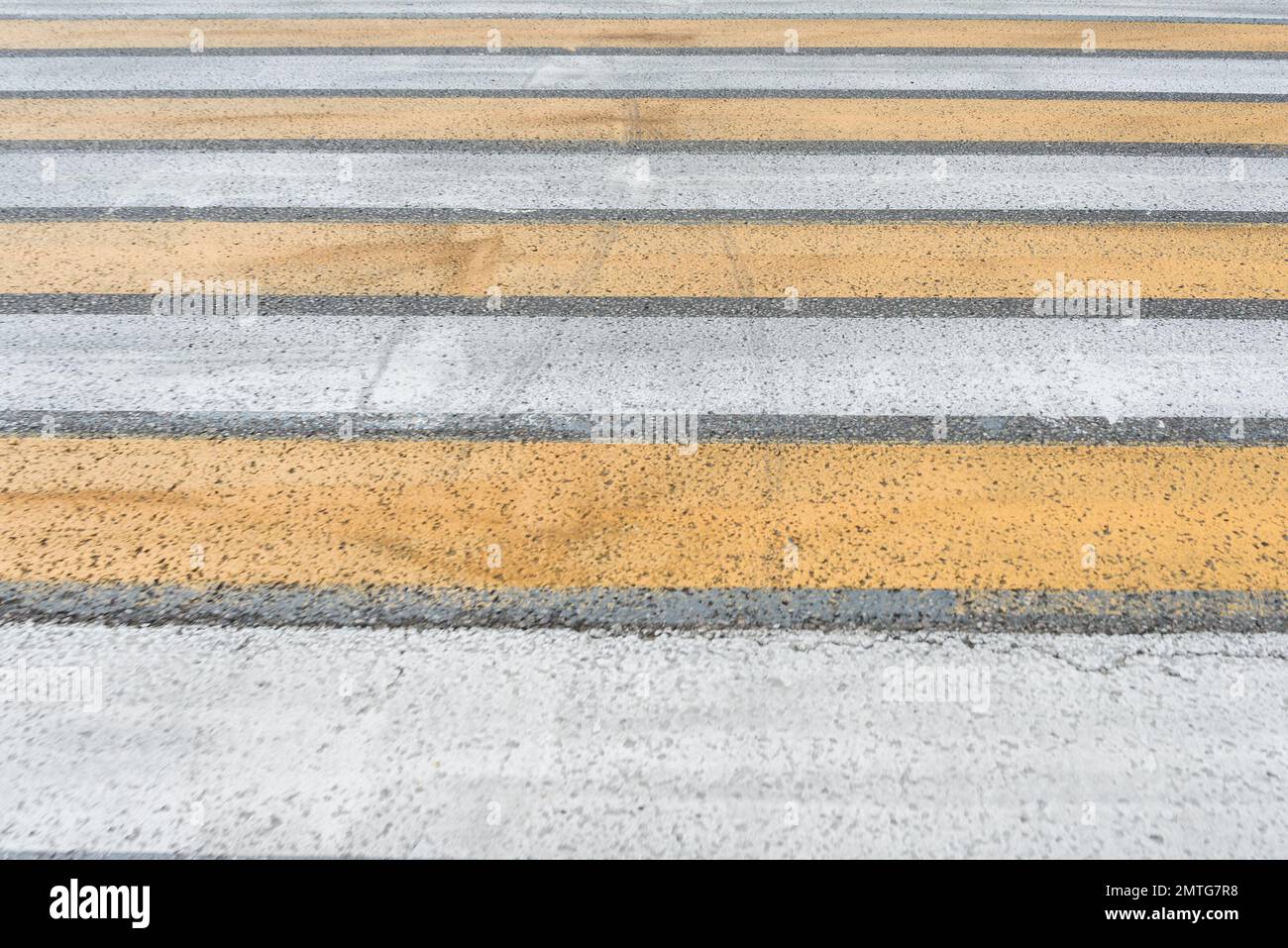 Crosswalk on the road Pedestrian pathway on a street crossing Stock ...