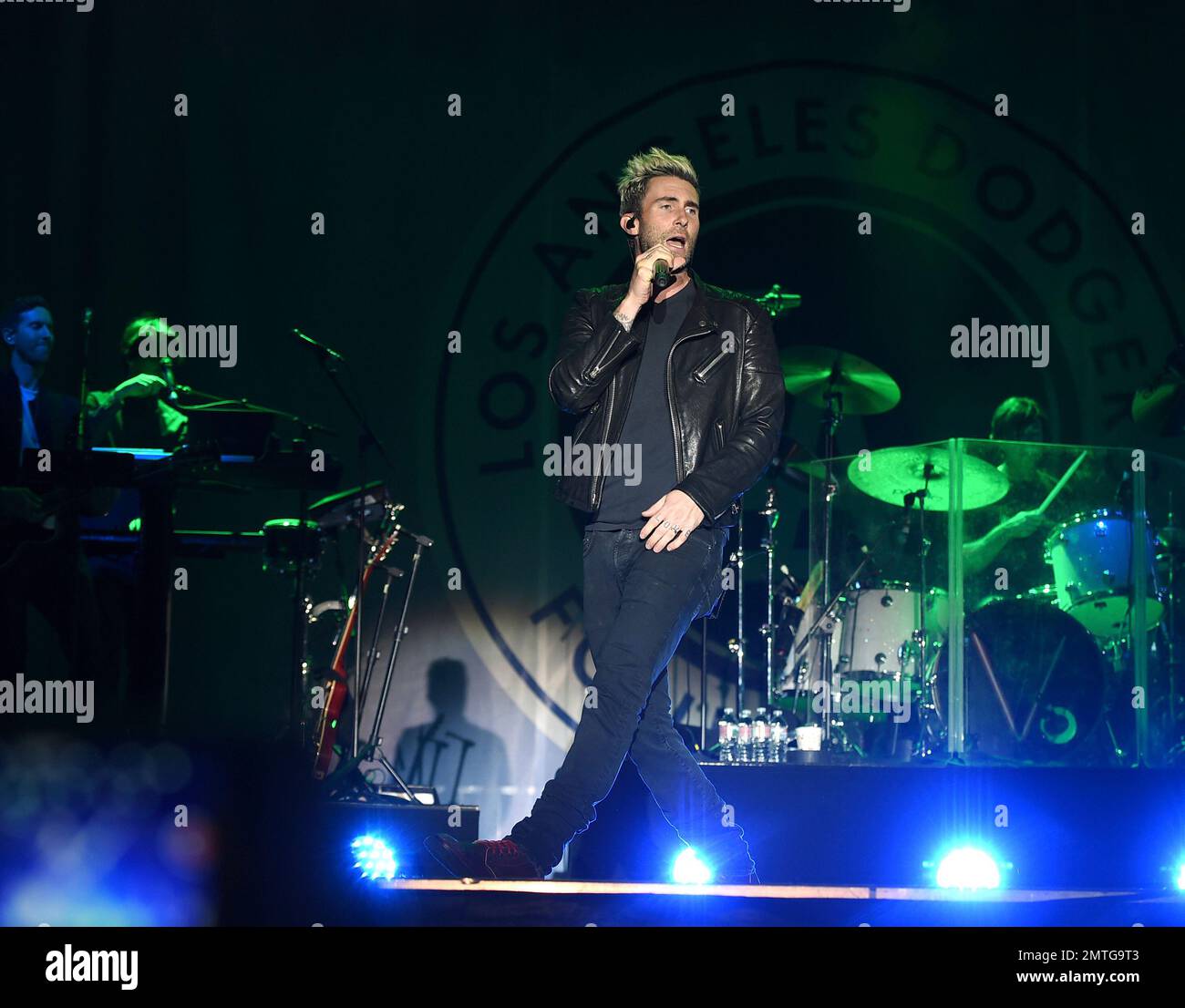 Maroon 5 performs at the Los Angeles Dodgers Foundation Blue Diamond ...