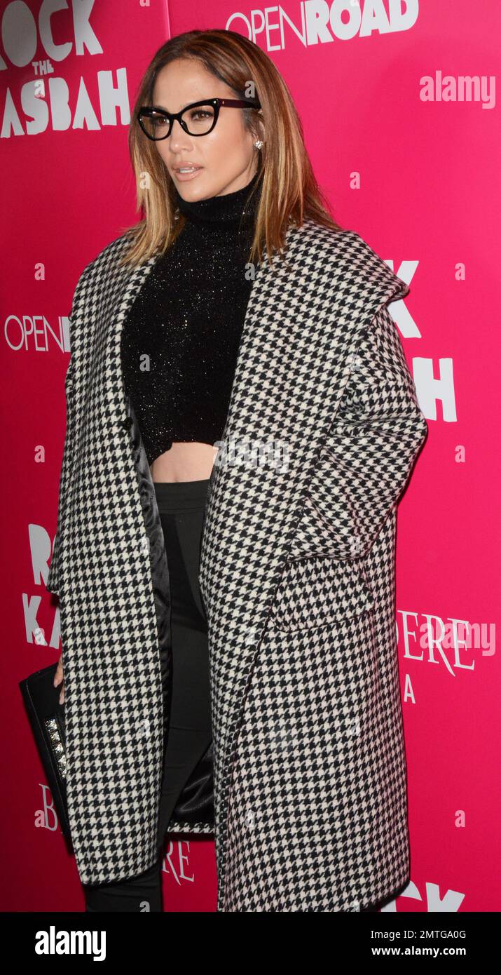 Jennifer Lopez attends the premiere of "Rock The Kasbah" at the AMC ...