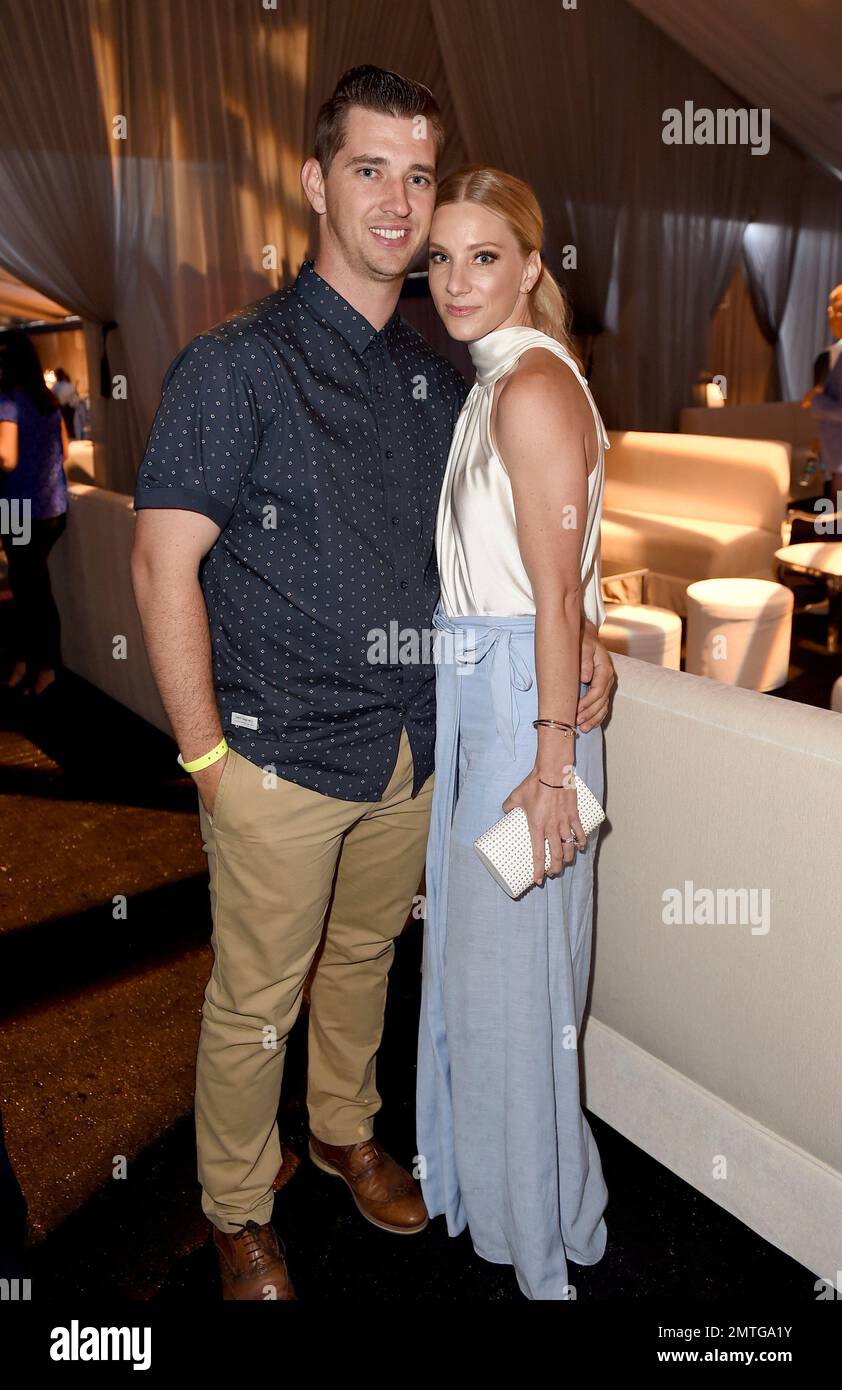 Taylor Hubbell, left, and Heather Morris are seen at the Los Angeles ...