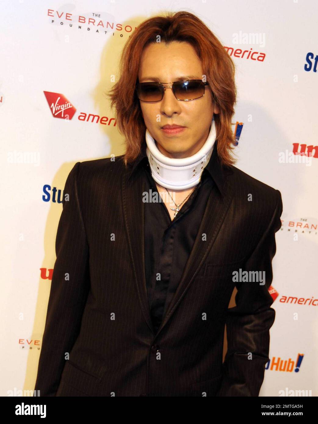 Yoshiki at the Rock The Kasbah Gala to benefit Virgin Unite and The Eve ...