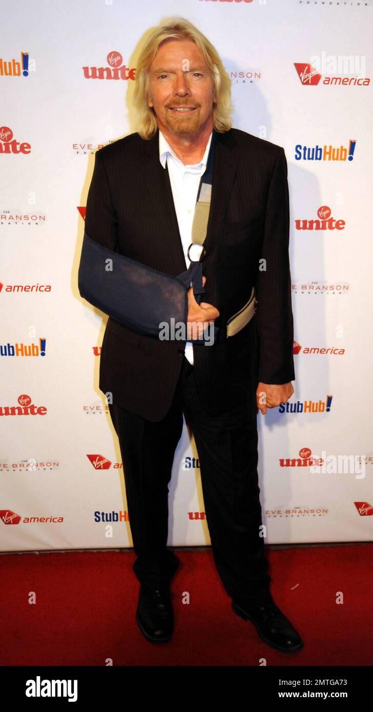 Sir Richard Branson at the Rock The Kasbah Gala to benefit Virgin Unite ...