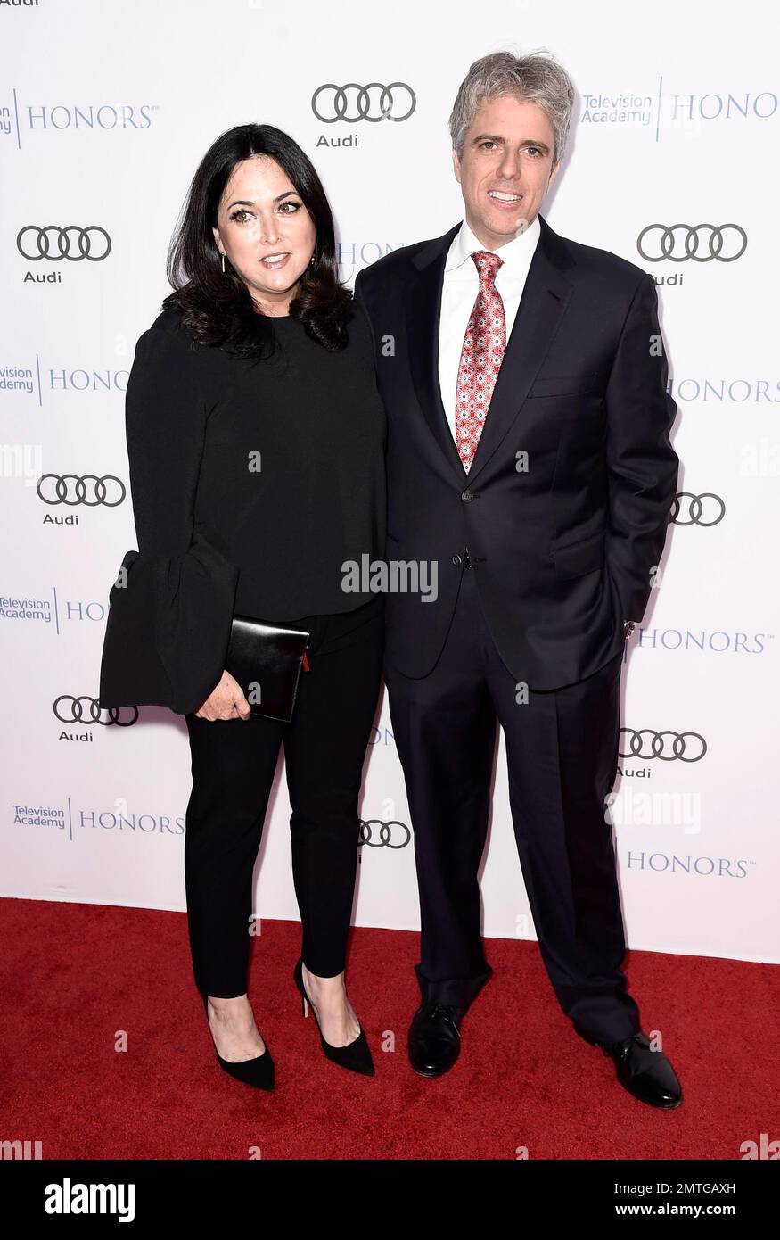 Shana Goldberg-Meehan, left, and Scott Silveri arrives at the 2017 ...