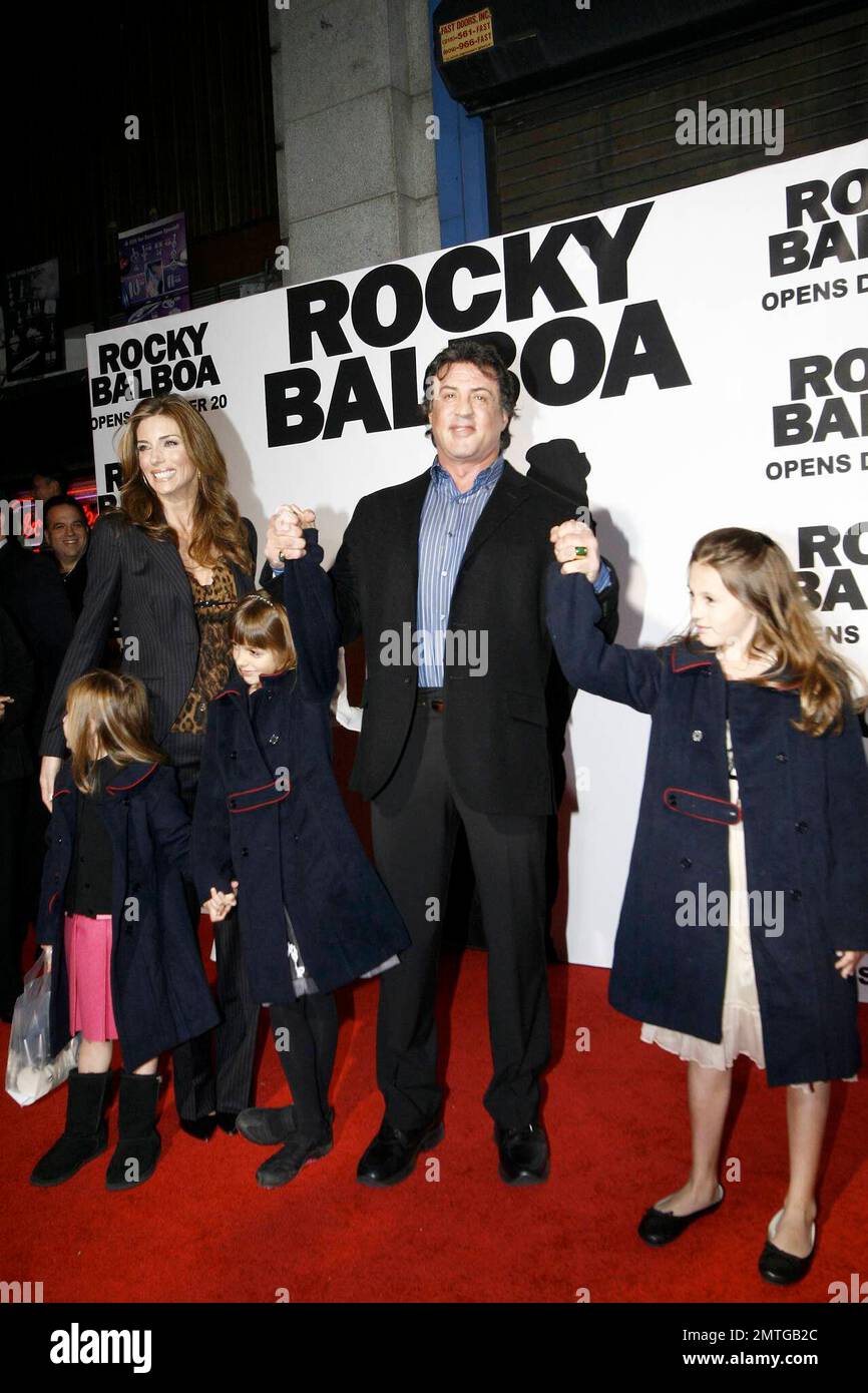 Sylvester Stallone attends the premiere of "Rocky Balboa" at the Prince ...