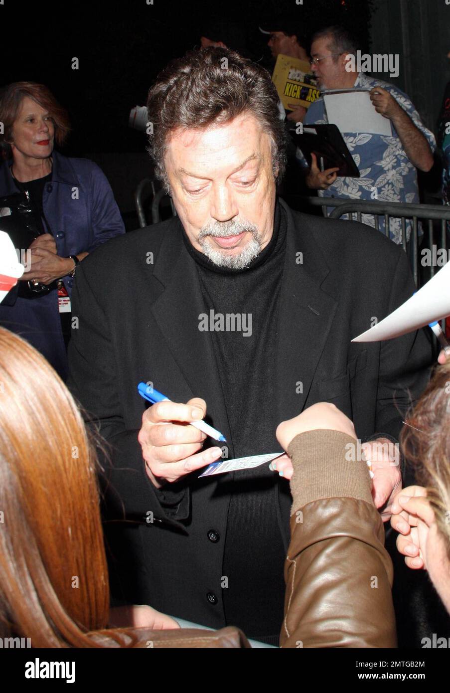 The original Frankenfurter, actor Tim Curry signs autographs outside ...