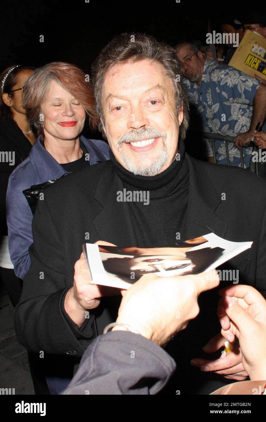 The original Frankenfurter, actor Tim Curry signs autographs outside ...