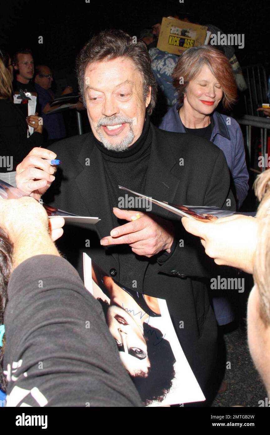 The original Frankenfurter, actor Tim Curry signs autographs outside ...