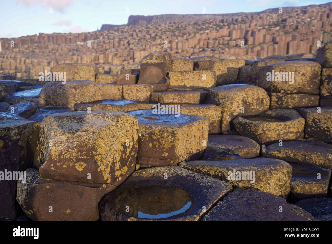 A beautiful view of an ancient castle made out of large rocks and ...
