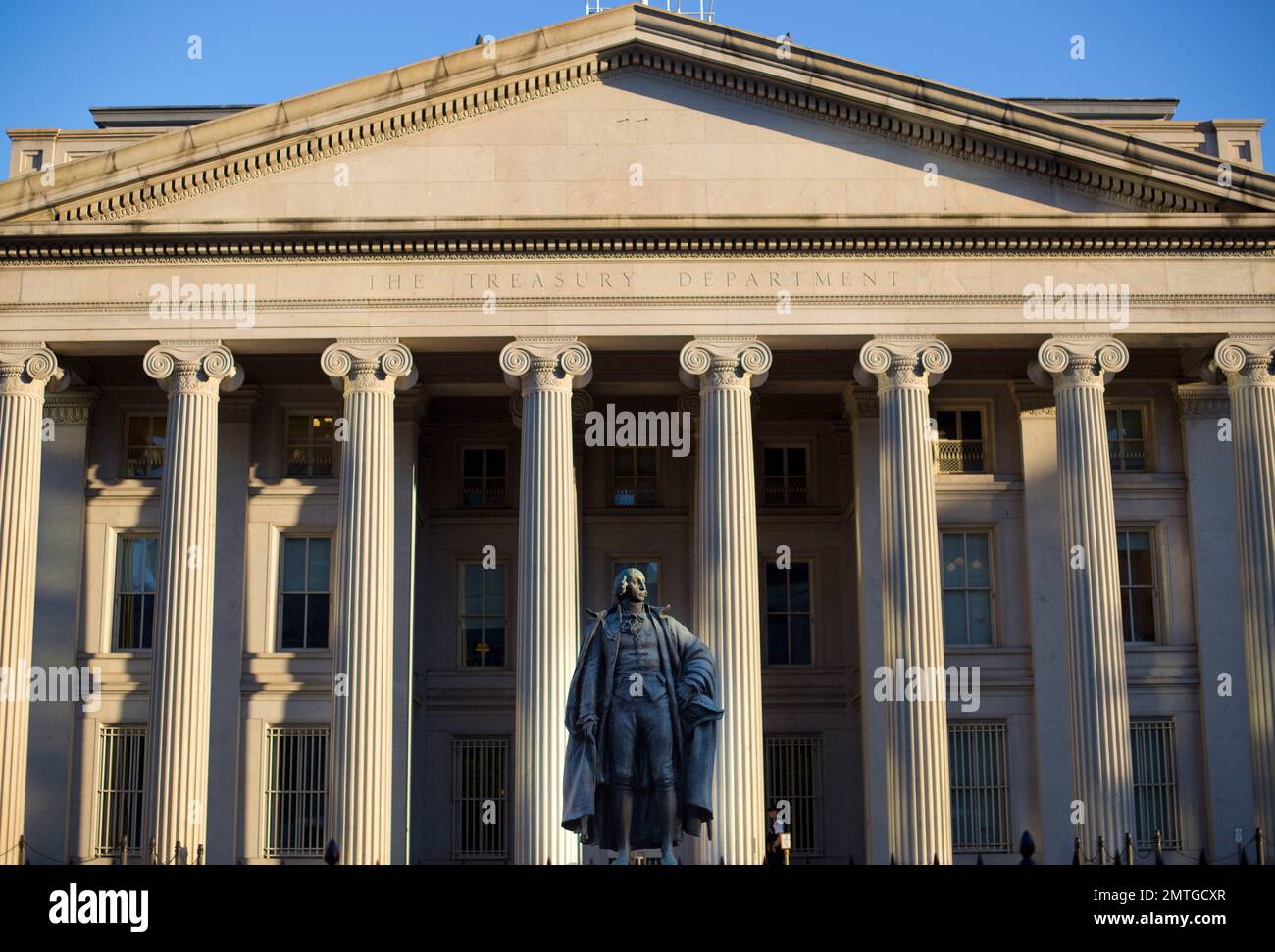 The U.S. Treasury Department building in Washington, Thursday, June 8 ...