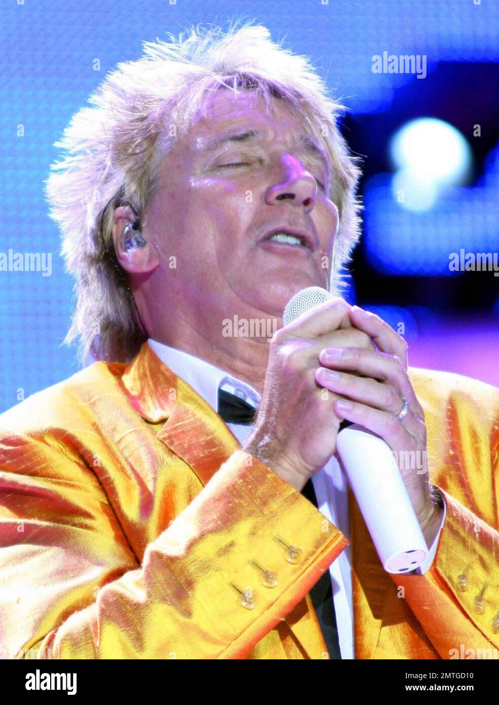 Legendary rocker Rod Stewart performs live at the O2 Arena in London ...
