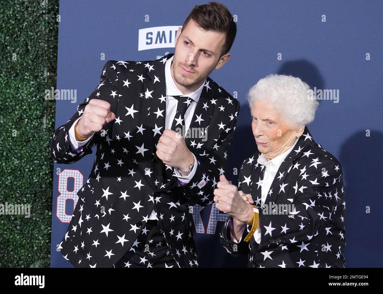(L-R) Ross Smith and Gangster Granny at the 80 FOR BRADY Los Angeles ...
