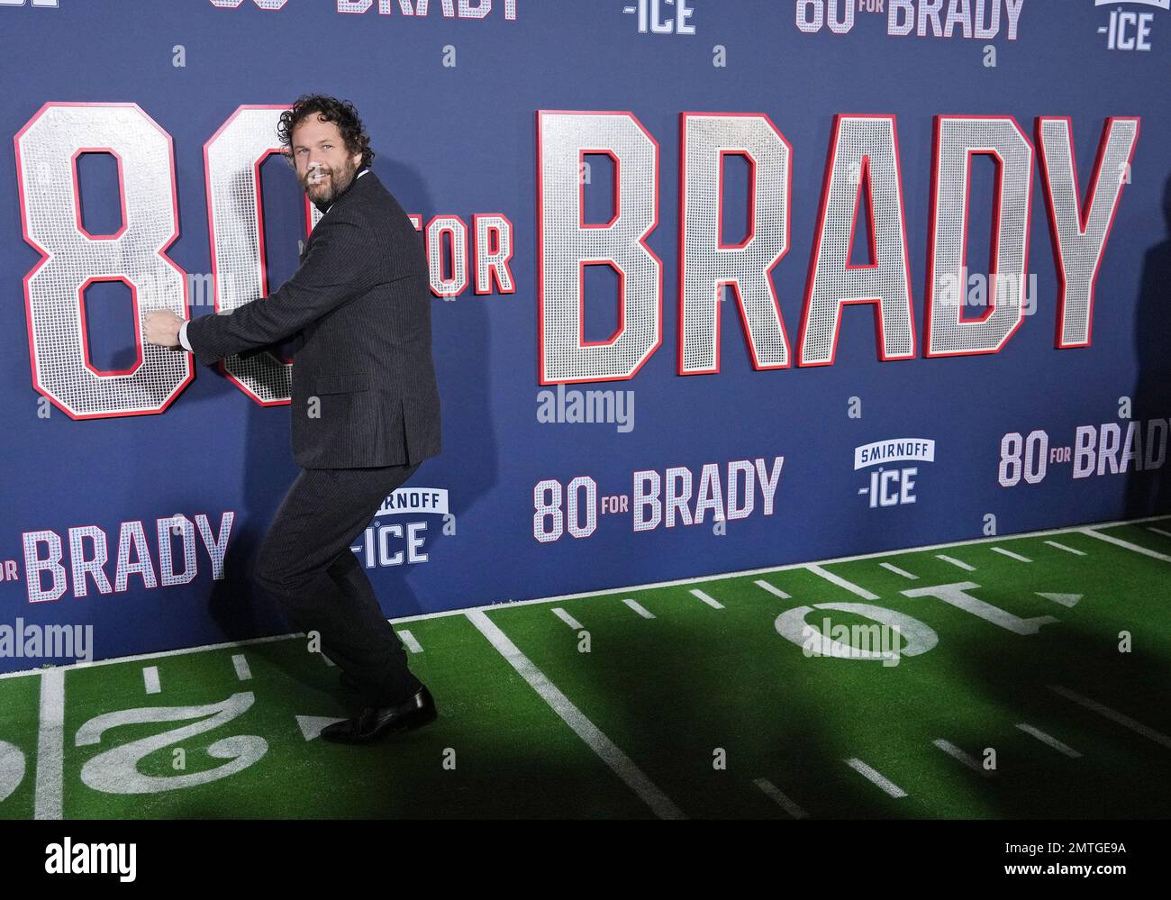 Kyle Marvin arrives at the 80 FOR BRADY Los Angeles Premiere held at ...