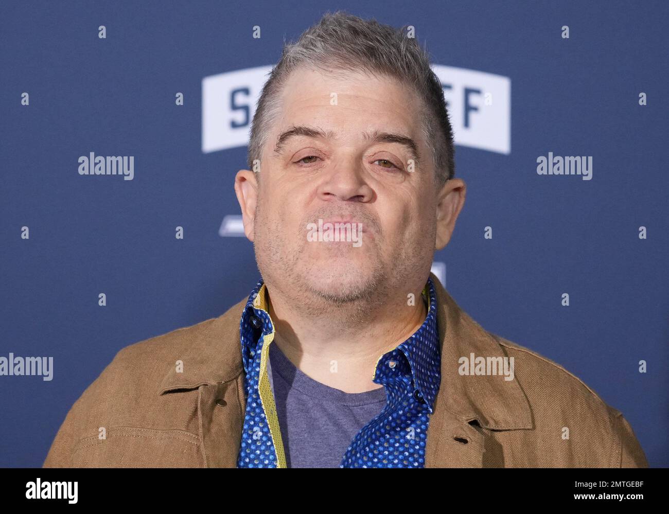 Patton Oswalt arrives at the 80 FOR BRADY Los Angeles Premiere held at ...