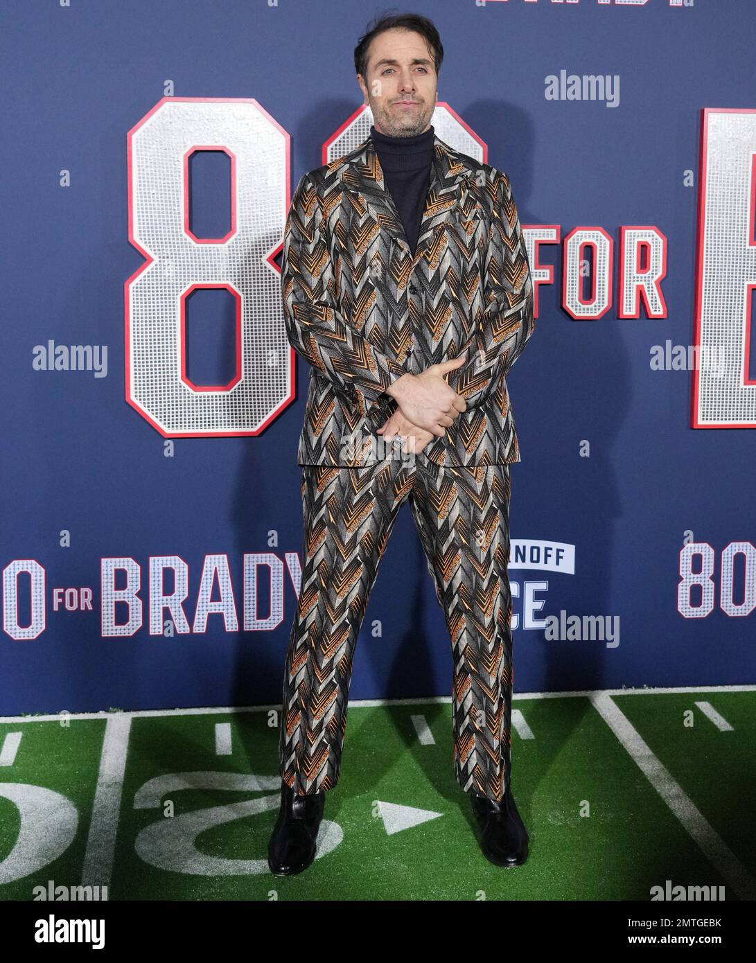 Mike Covino arrives at the 80 FOR BRADY Los Angeles Premiere held at ...