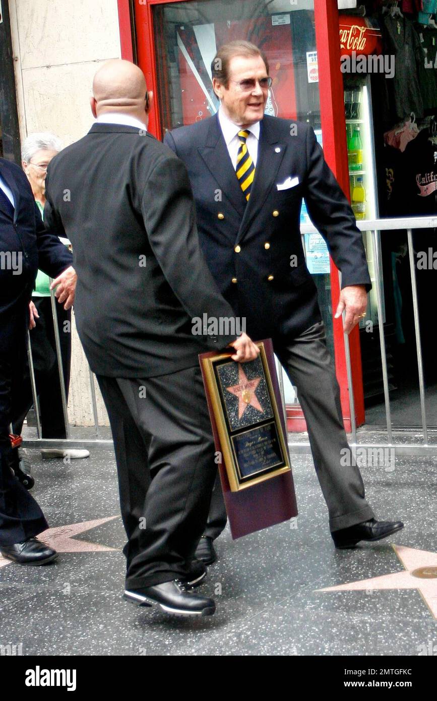 Roger Moore receives a star on the Hollywood Walk of Fame. Stephanie ...