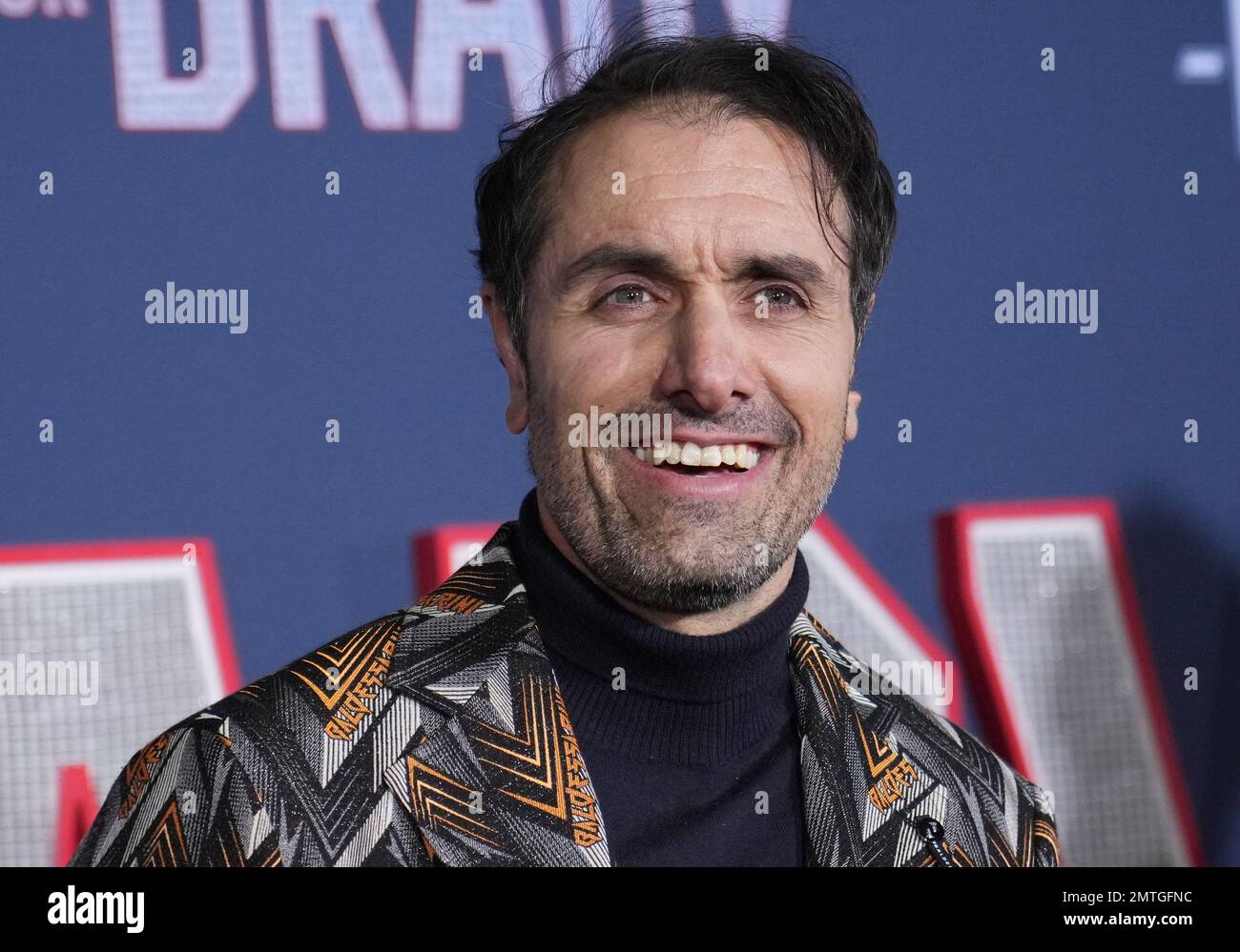 Mike Covino arrives at the 80 FOR BRADY Los Angeles Premiere held at ...