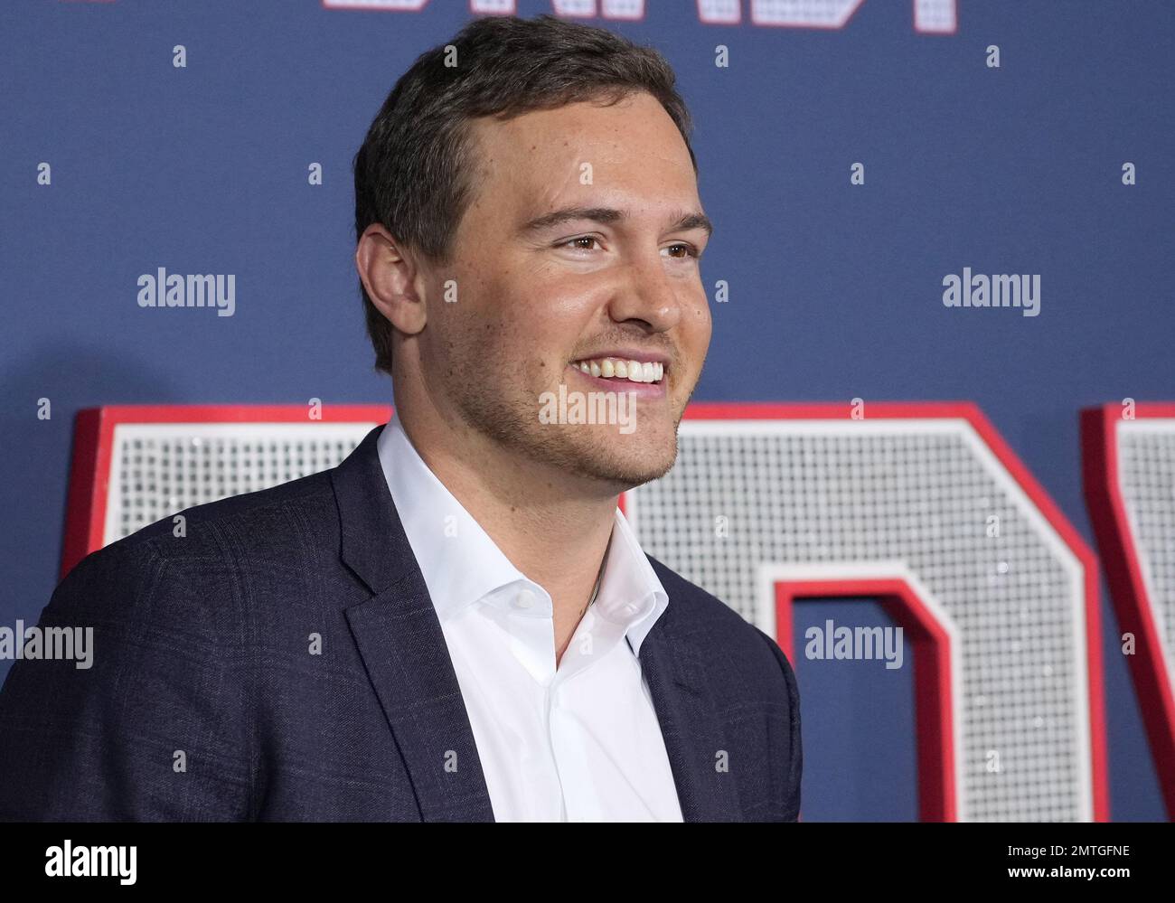 Peter Weber arrives at the 80 FOR BRADY Los Angeles Premiere held at ...