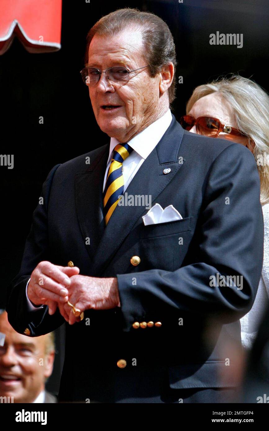 Roger Moore receives a star on the Hollywood Walk of Fame. Stephanie ...