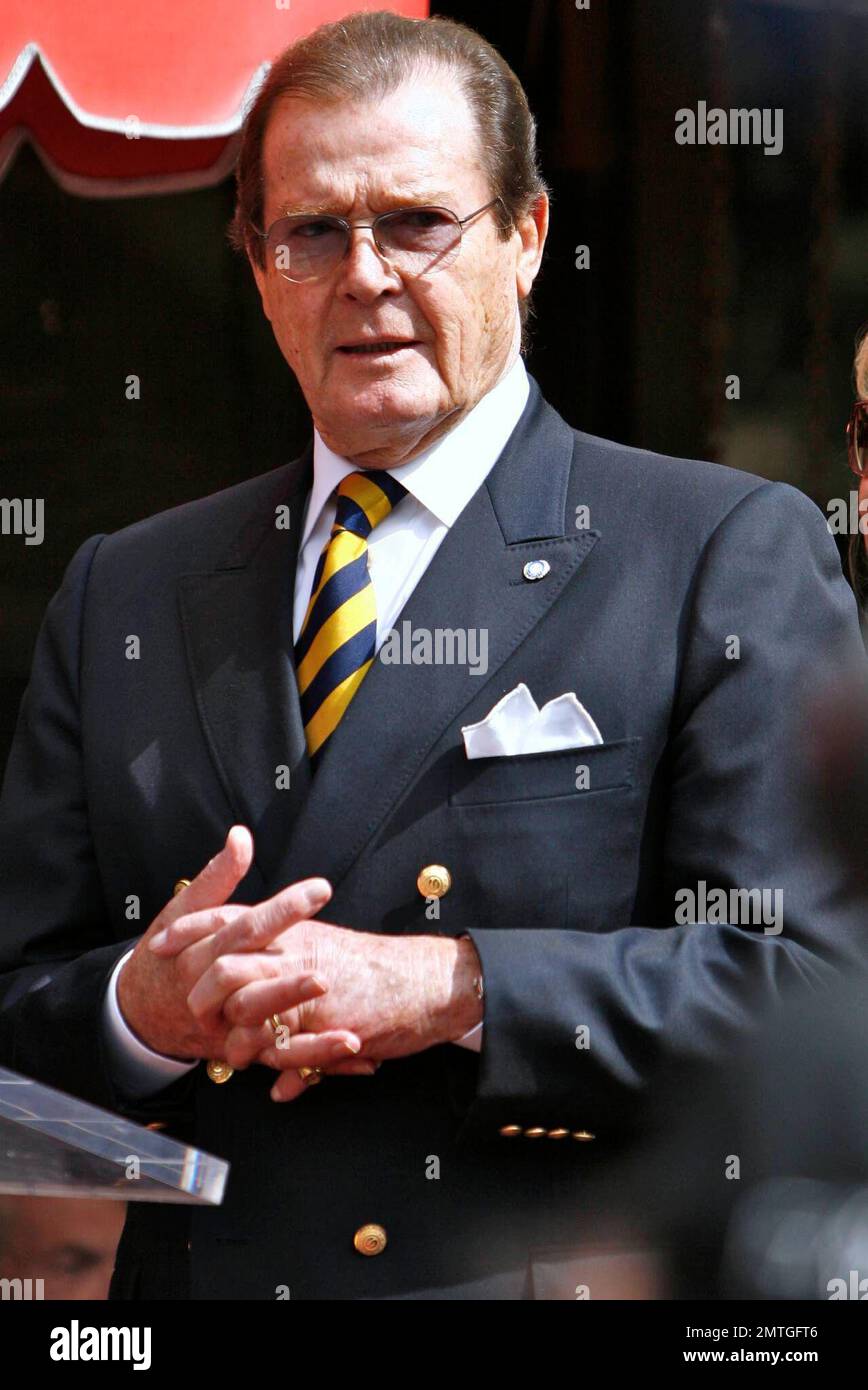 Roger Moore receives a star on the Hollywood Walk of Fame. Stephanie ...