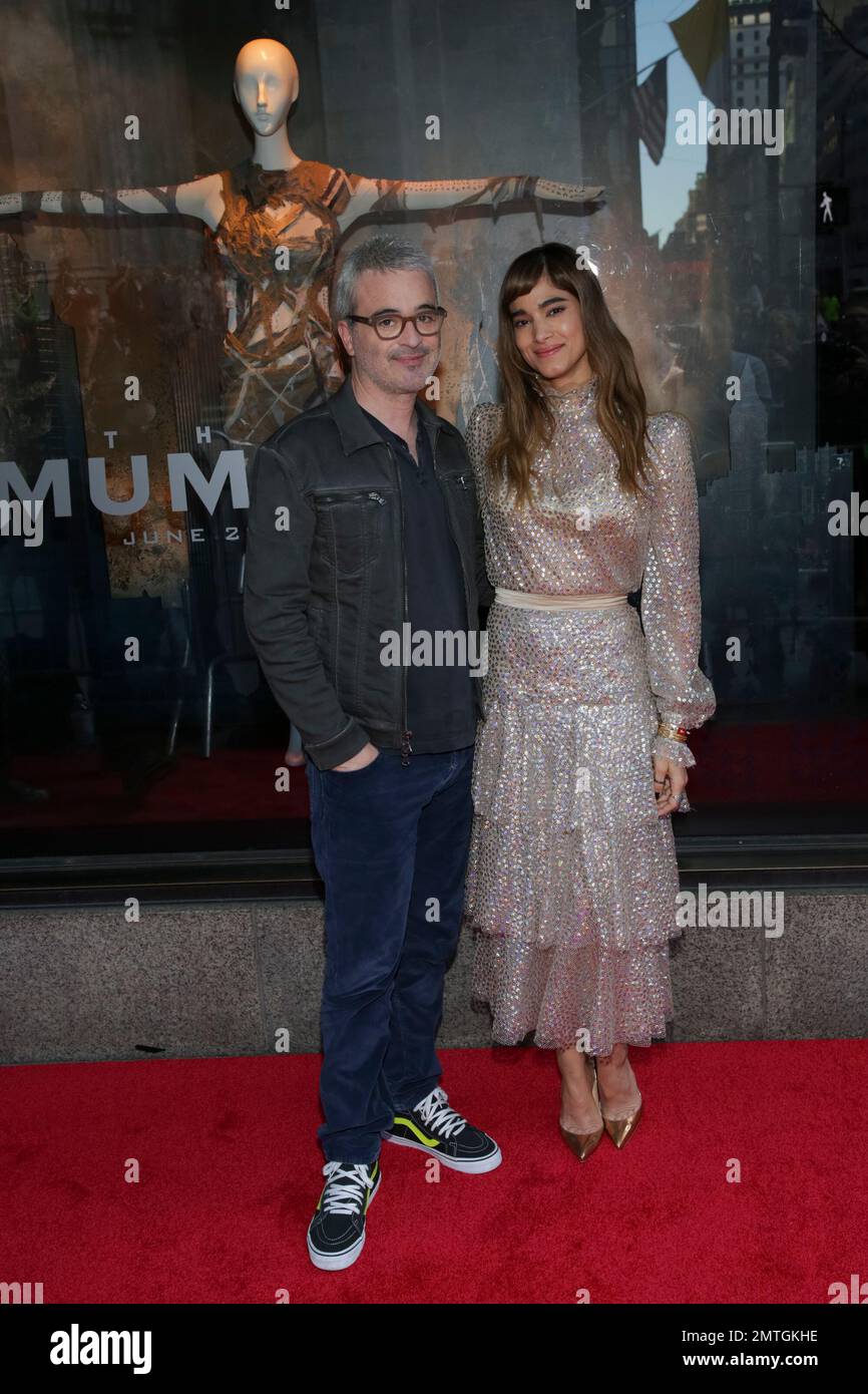 Director Alex Kurtzman, left, and Actress Sofia Boutella participate in ...