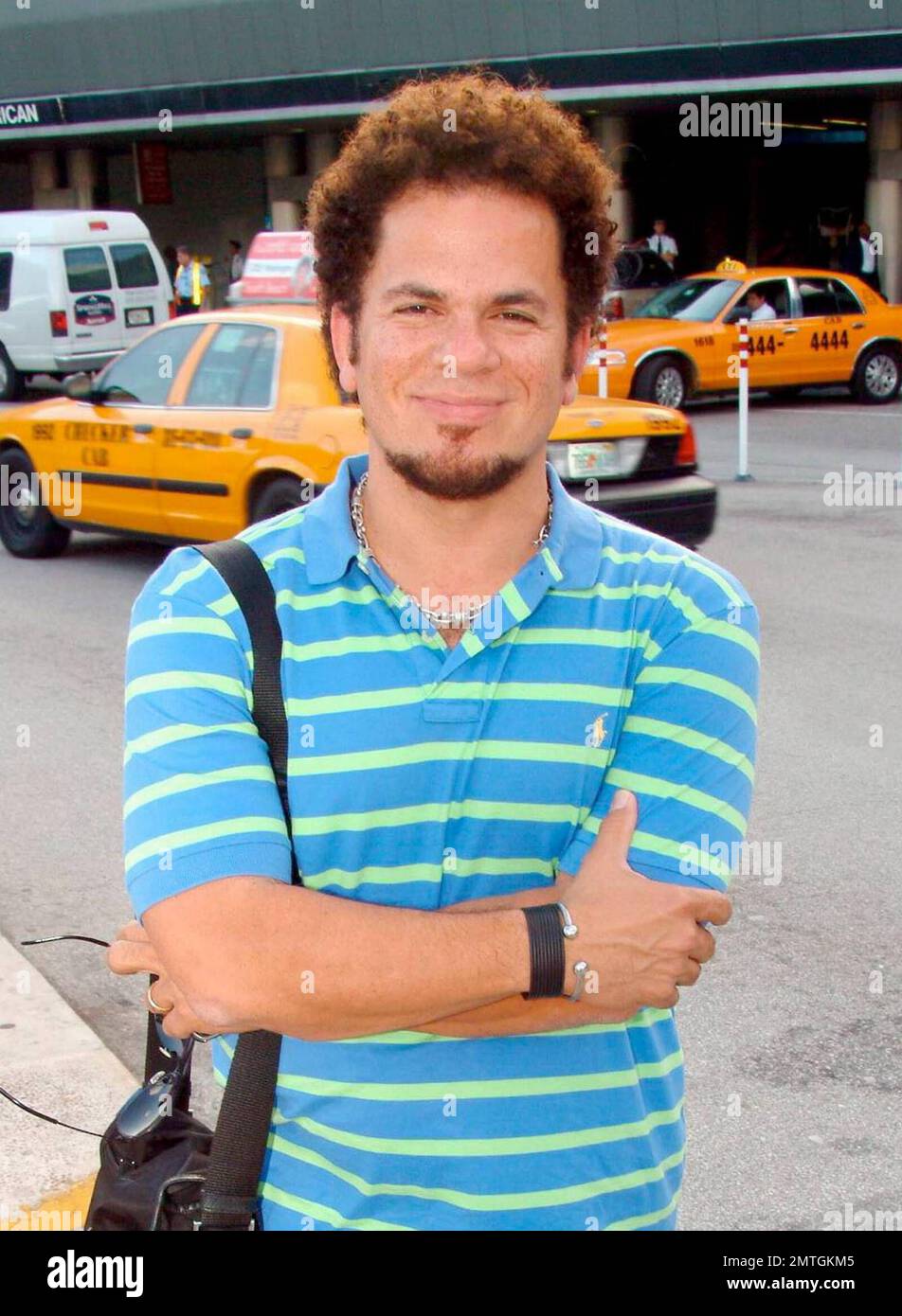 Artist Romero Britto arrives at Miami International Airport on ...