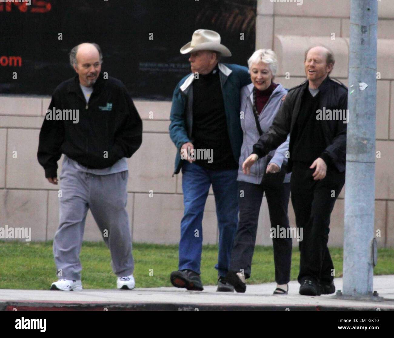 Exclusive!! Ron Howard takes a walk in Burbank with equally balding ...
