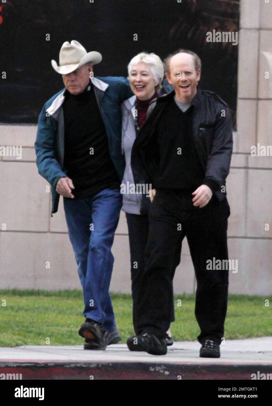 Exclusive!! Ron Howard takes a walk in Burbank with equally balding ...