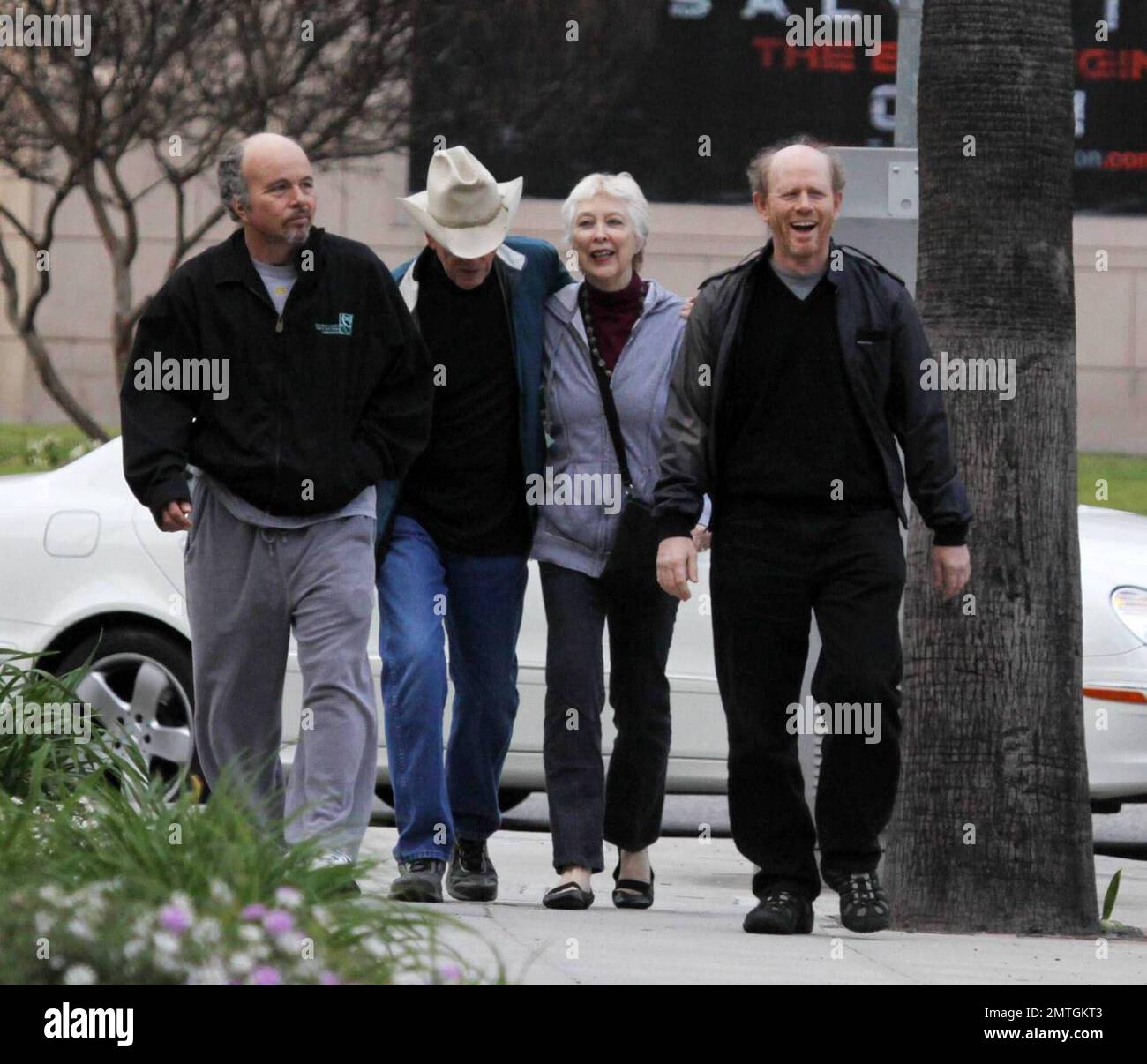 Exclusive!! Ron Howard takes a walk in Burbank with equally balding ...