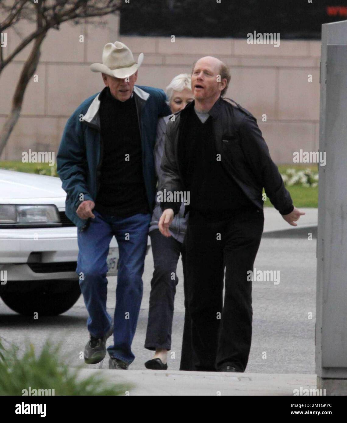 Exclusive!! Ron Howard takes a walk in Burbank with equally balding ...
