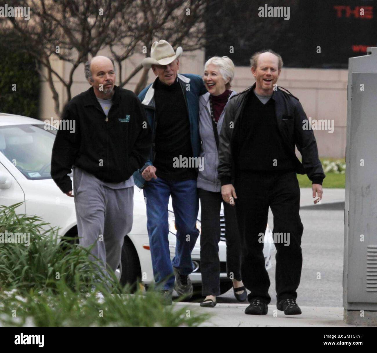Exclusive!! Ron Howard takes a walk in Burbank with equally balding ...