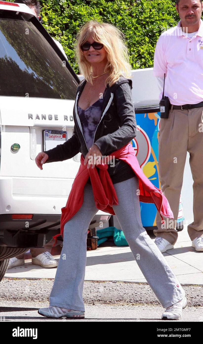 Goldie Hawn attends an Easter Party at the home of executive Ron Meyer ...