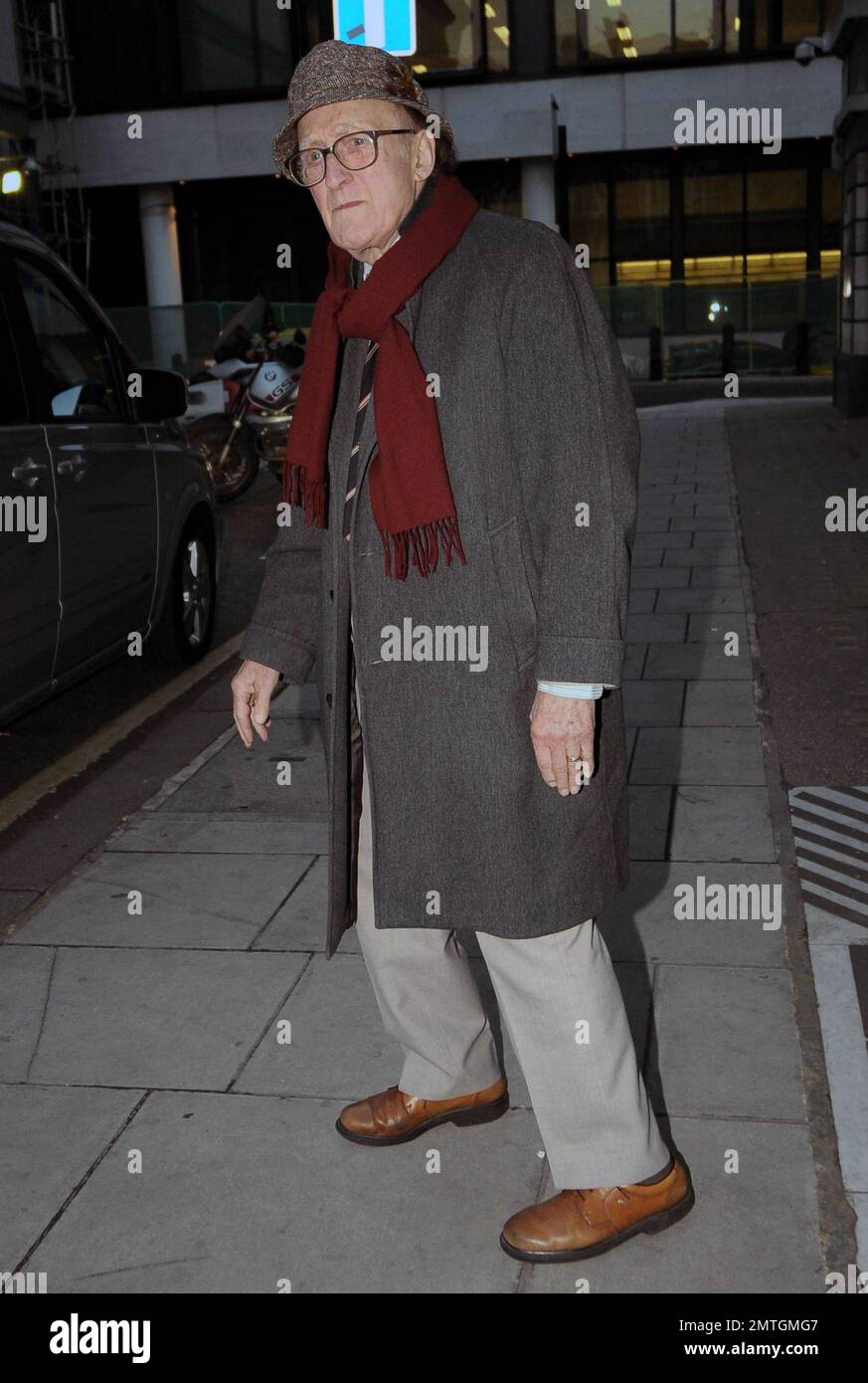 Ron Moody, 86, poses for photos outside BBC Radio 2. Moody was the ...