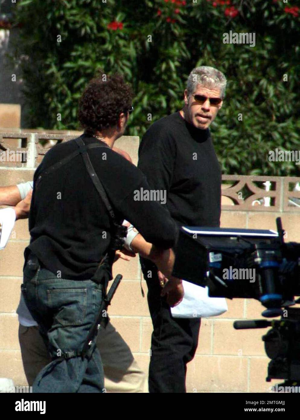 Exclusive!! Actor and Director Ron Perlman shoots a new film on set in ...