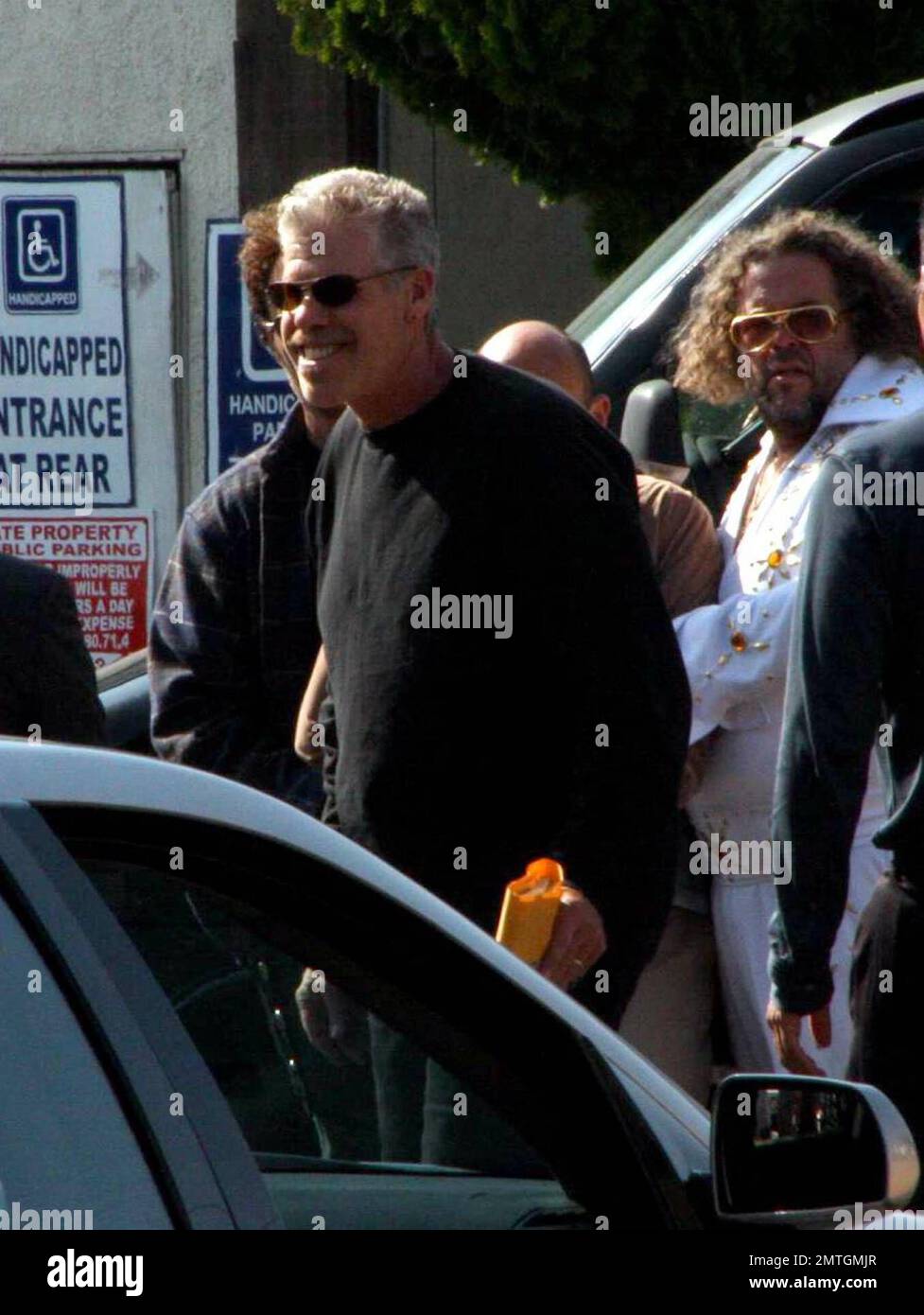 Exclusive!! Actor and Director Ron Perlman shoots a new film on set in ...