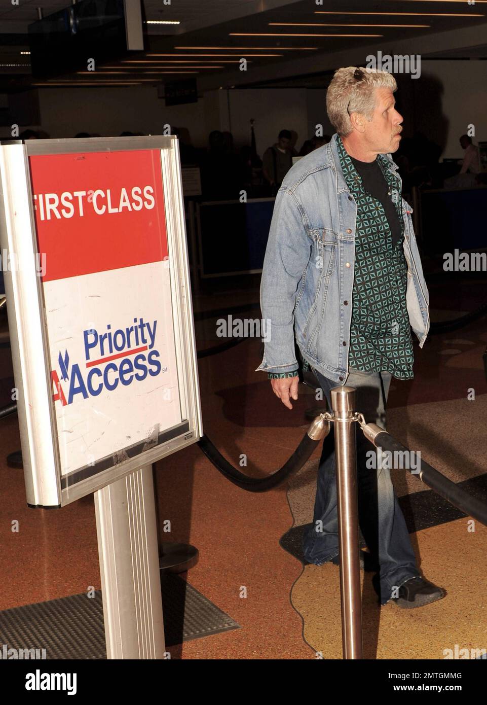 EXCLUSIVE!! Ron Perlman at Miami International Airport to catch a ...