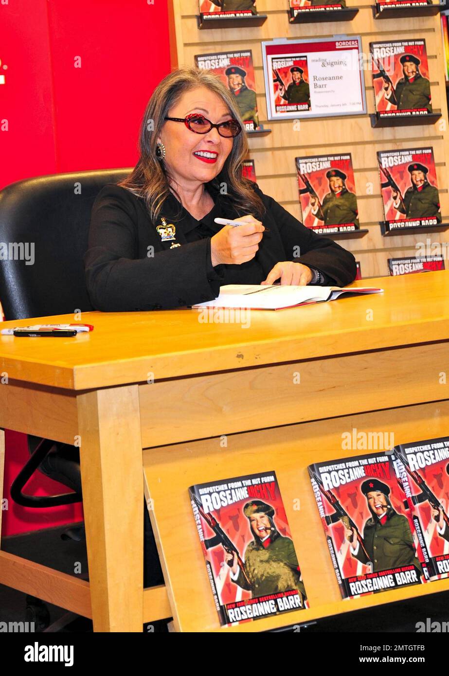 Roseanne Barr signs copies of her new book "Roseannearchy: Dispatches ...