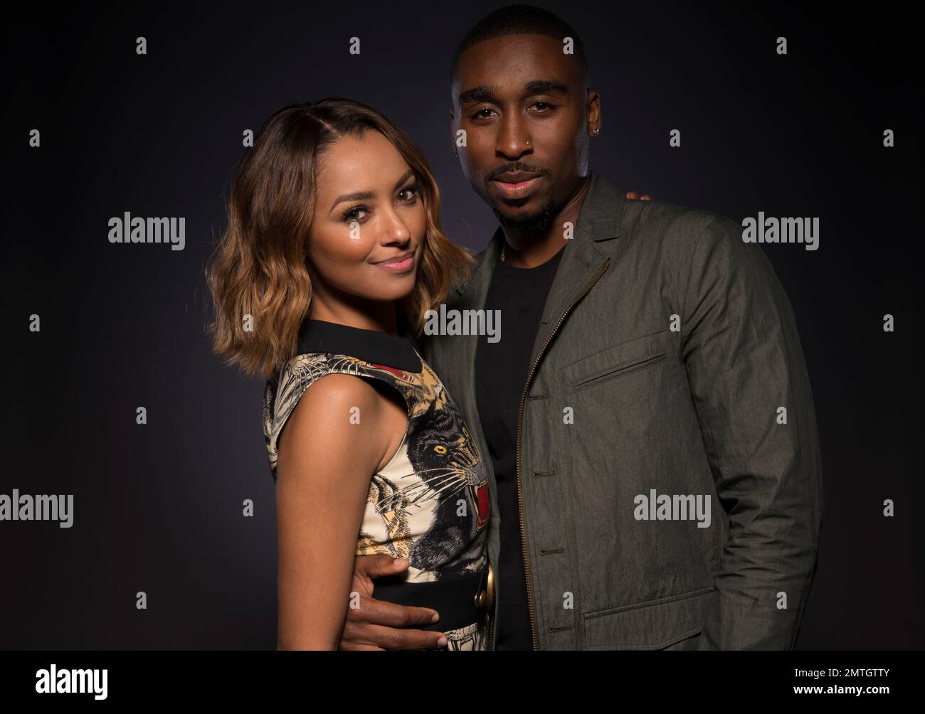 In this June 5, 2017 photo, Kat Graham, left, and Demetrius Shipp Jr ...