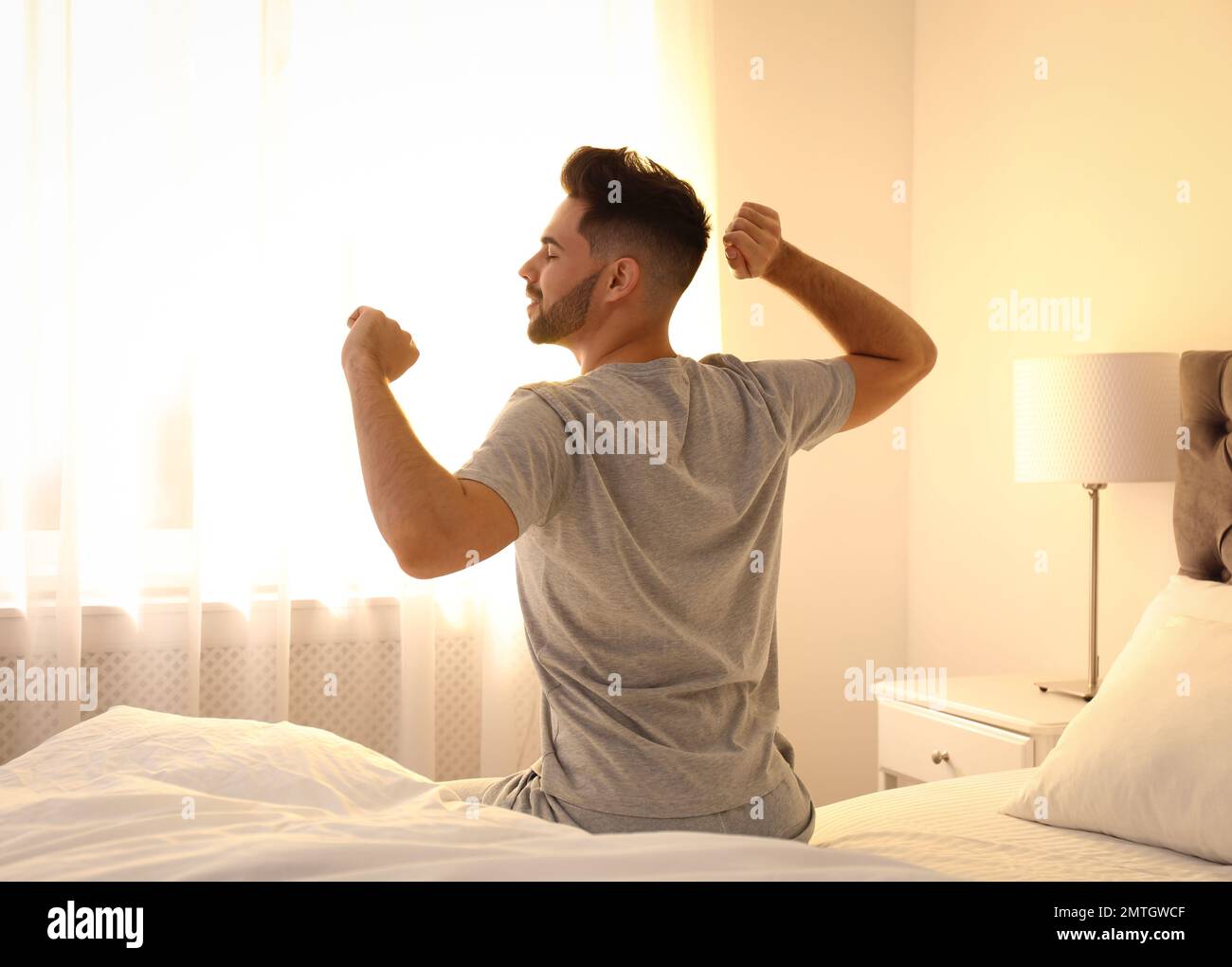 Lazy stretching hi-res stock photography and images - Alamy