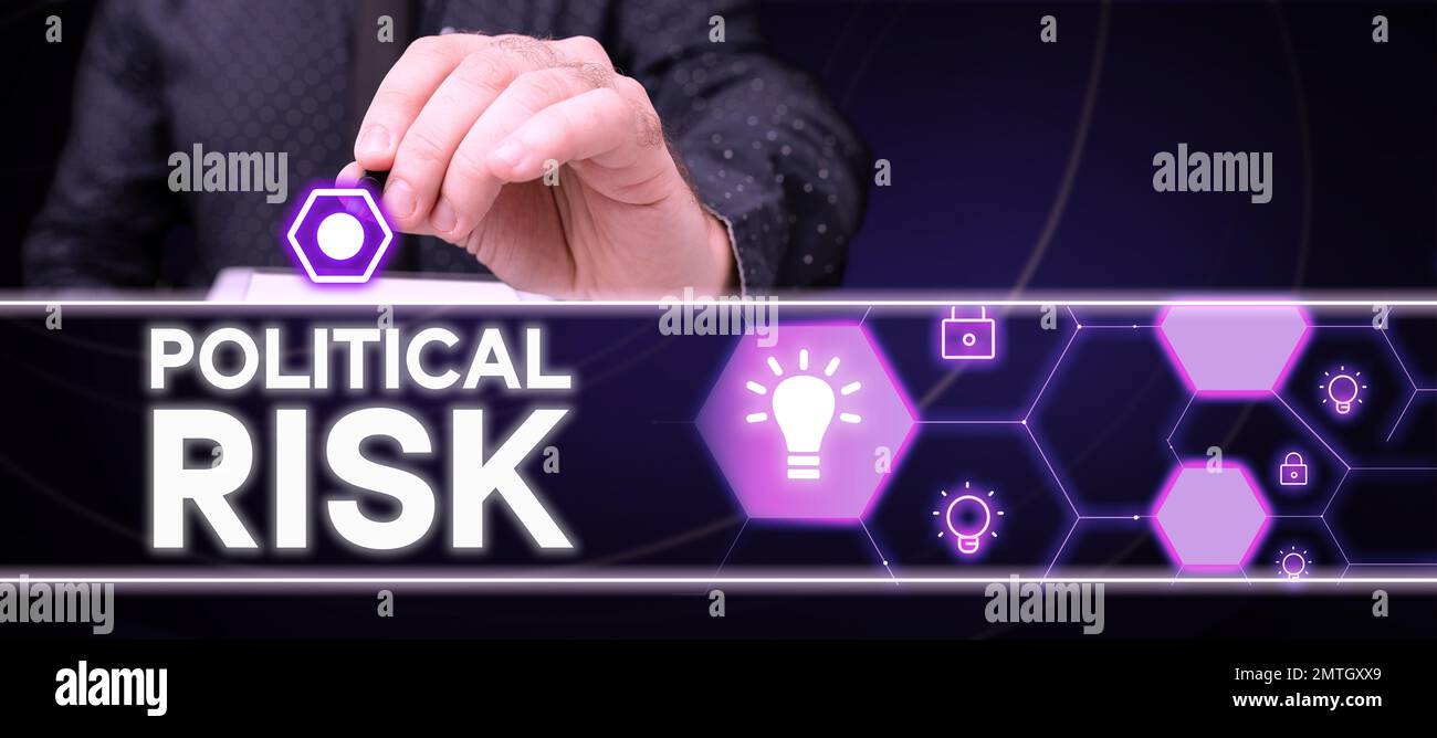 Conceptual caption Political Risk. Business showcase communications ... Conceptual caption Political Risk. Business showcase communications ...