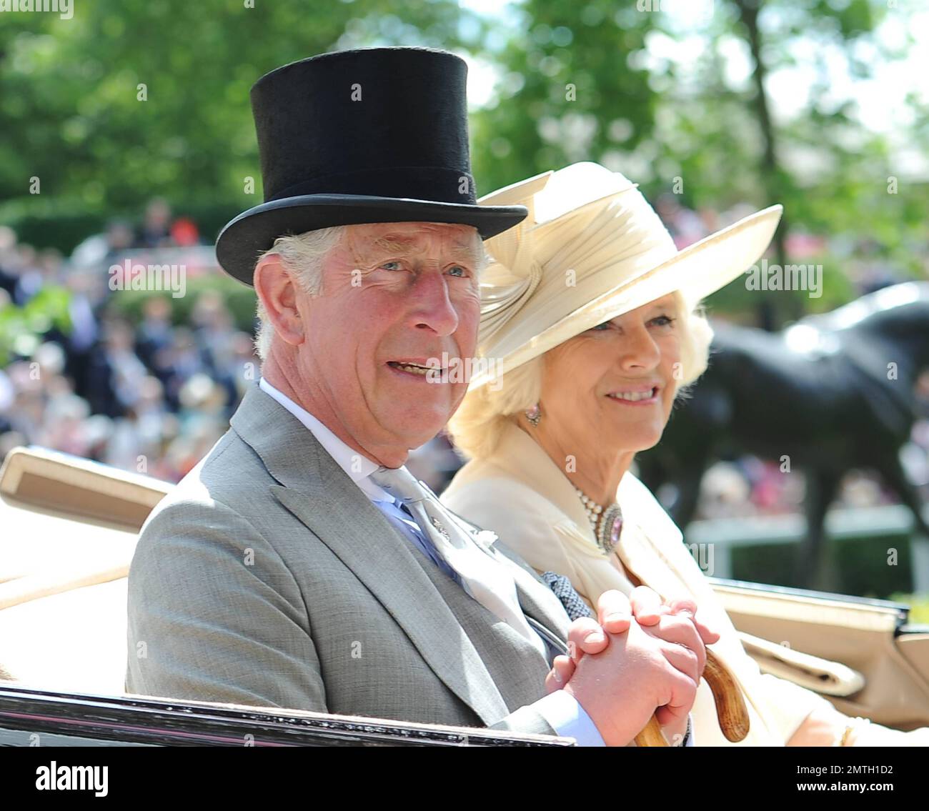 The Royal Family at Royal Ascot Day 2. The Royal Carriages, 1st ...